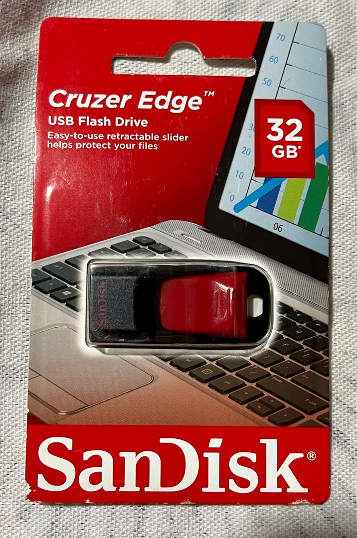 SanDisk Cruzer Edge USB Flash Drive 32GB, Computers & Tech, Parts ...