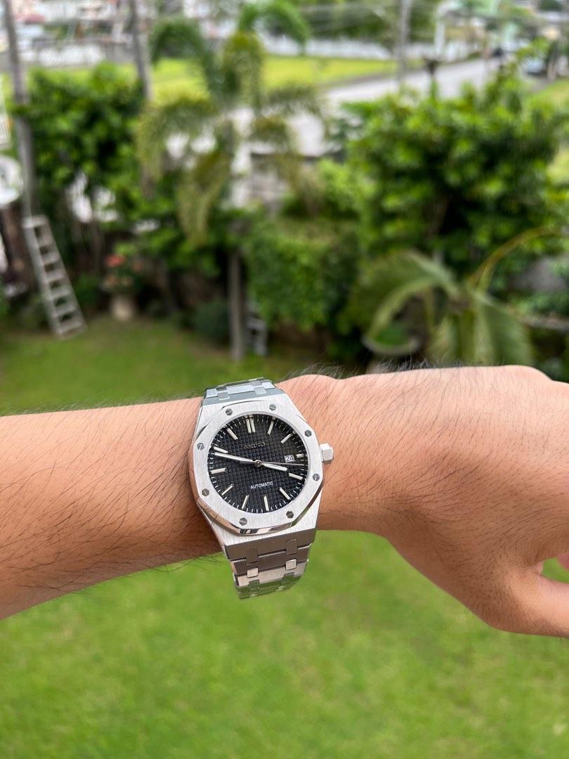 Seiko Oak Seiko Royal Oak Mod, Men's Fashion, Watches & Accessories ...