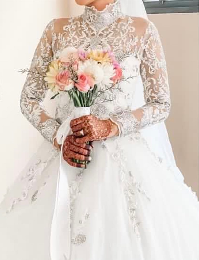 Shanell Harun Wedding Gown, Women's Fashion, Dresses & Sets, Evening ...