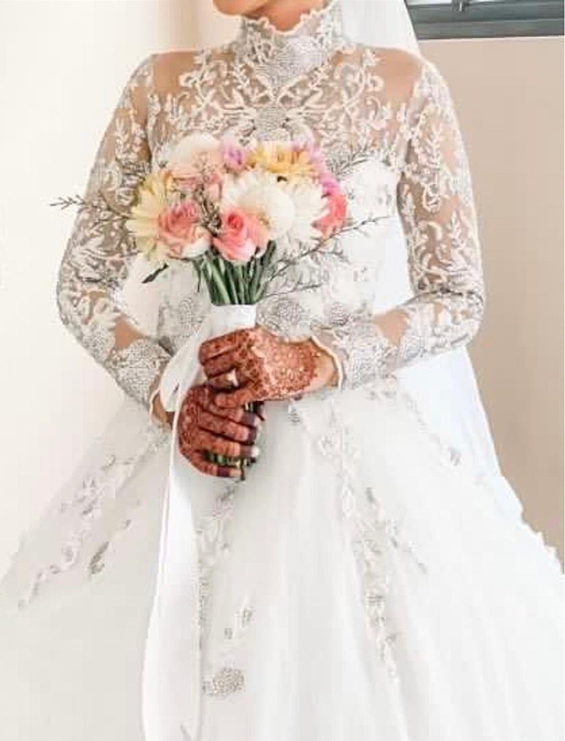 Shanell Harun Wedding Gown, Women's Fashion, Dresses & Sets, Evening ...
