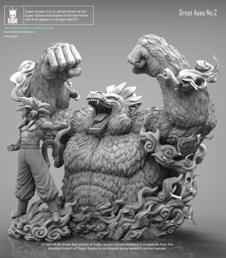 SHK Studio - Great Apes Series 02 - SS4 Son Goku, Hobbies & Toys, Toys ...