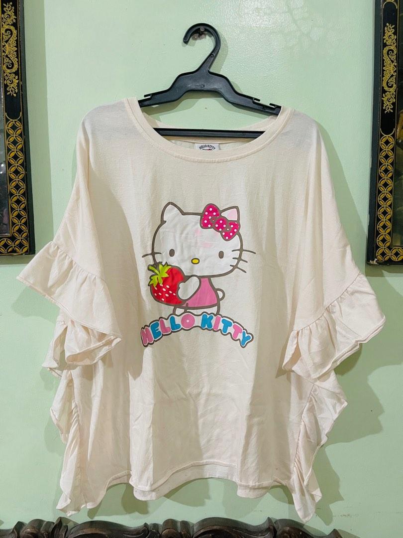 SLEEP WEAR PANG BAHAY TOP /HELLO KITTY TOP, Women's Fashion, Tops ...
