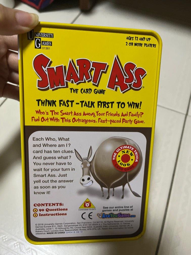 Smart Ass The Card Game, Hobbies & Toys, Toys & Games on Carousell