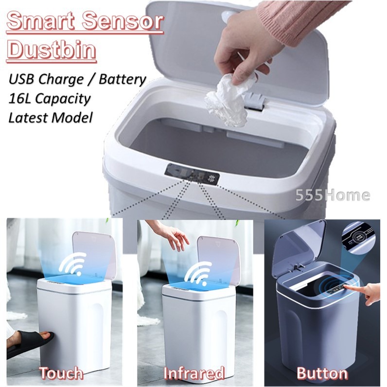 Smart Sensor Dust Bin / Intelligent Trash Bin / Office Home Kitchen ...