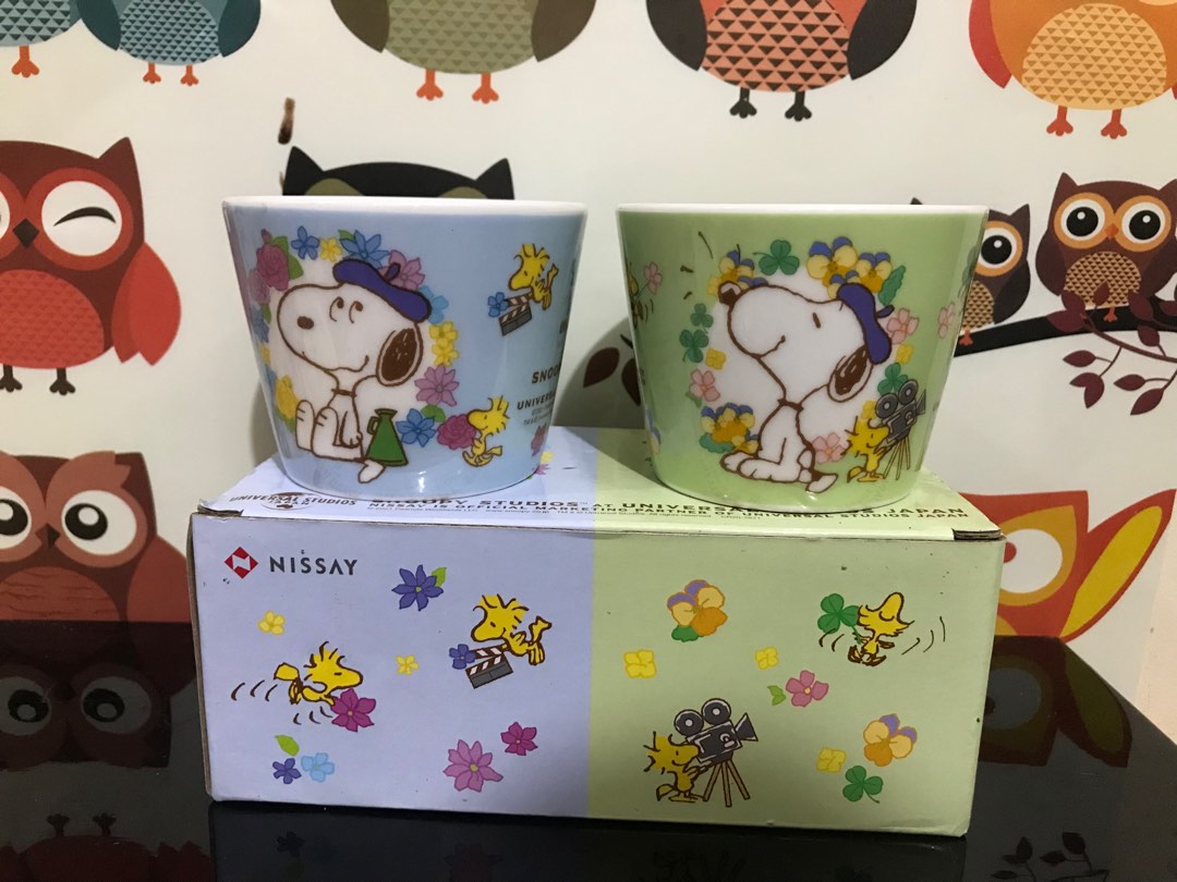 Snoopy couple tea cup, Furniture & Home Living, Kitchenware & Tableware ...