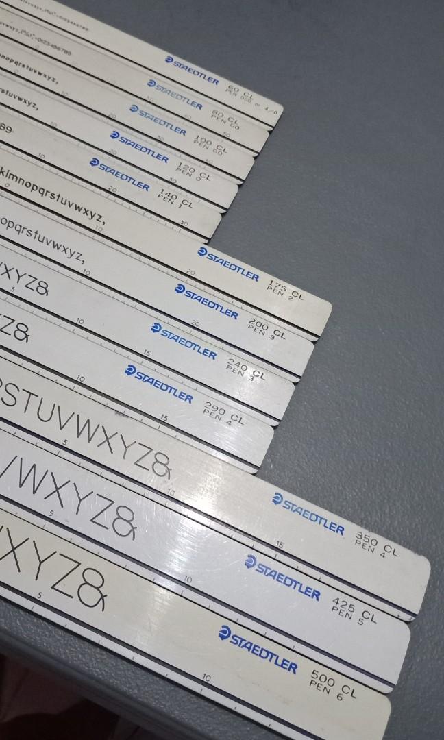 VINTAGE STAEDTLER MARS LETTERING SET ( No. 700-SS9A2), Hobbies & Toys ...