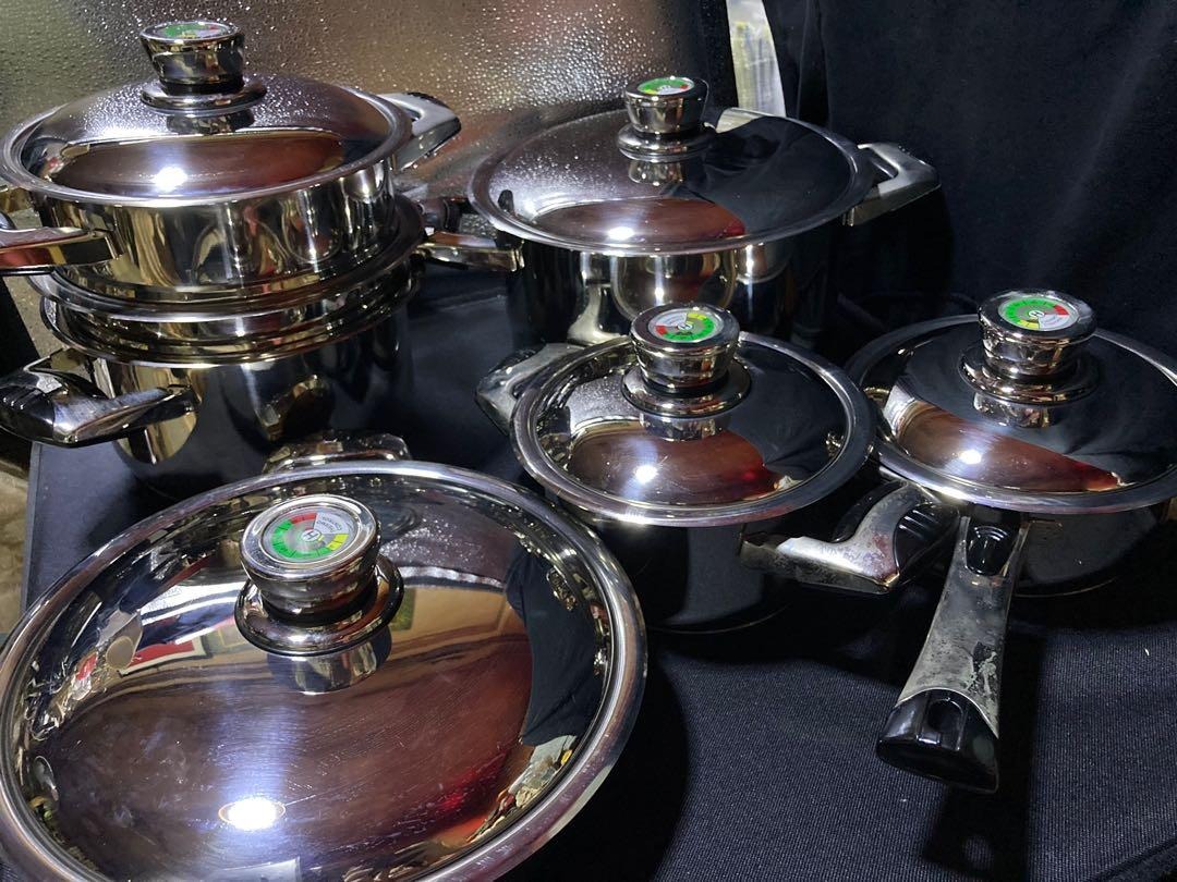 Stainless Steel Pots and Pans Set, Everything Else on Carousell
