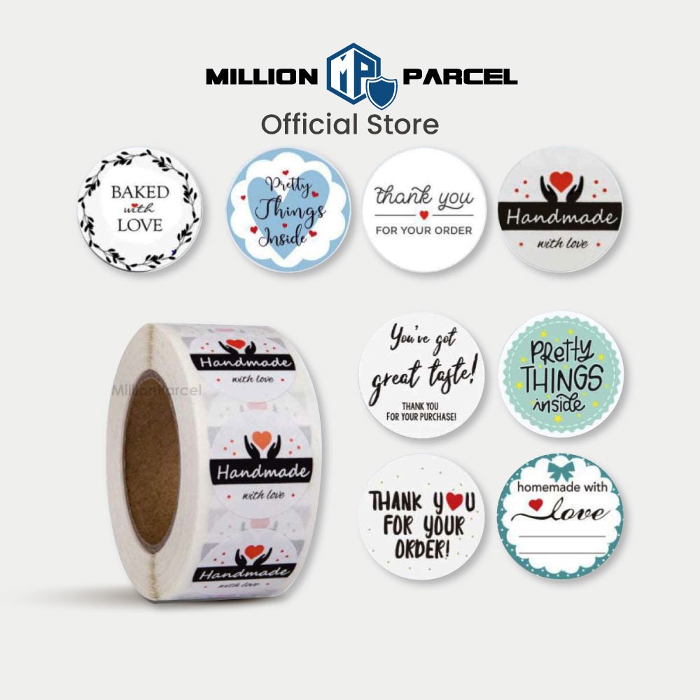 Sticker Label Roll 500pc | Thank You Sticker | Food Label Sticker ...