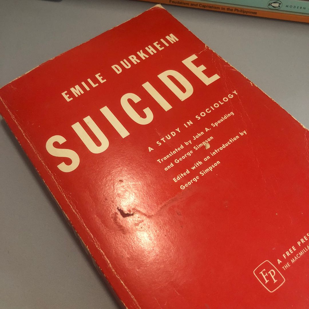 suicide - emile durkeim (sociology book), Hobbies & Toys, Books ...