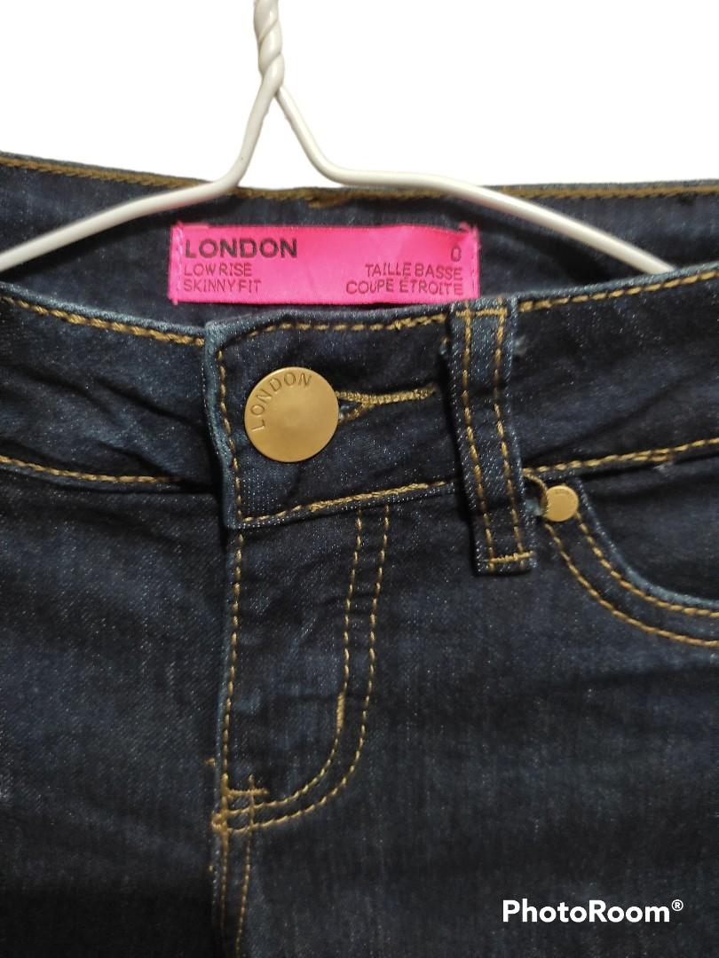 Tattered jeans dark blue color, Women's Fashion, Bottoms, Jeans on ...