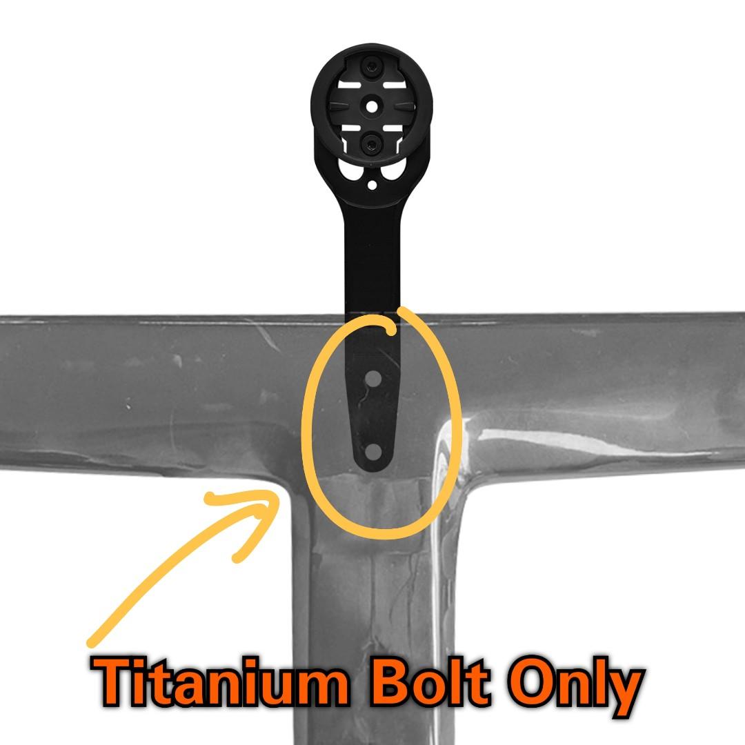Titanium Bolt for Meter Mount Integrated Handlebar | Garmin Wahoo ...