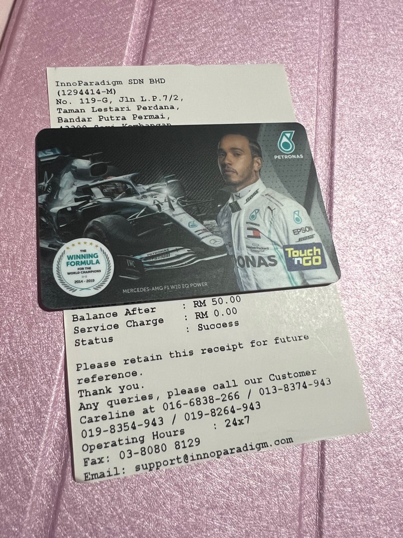 Touch & Go Card F1 limited edition value rm50, Car Accessories ...