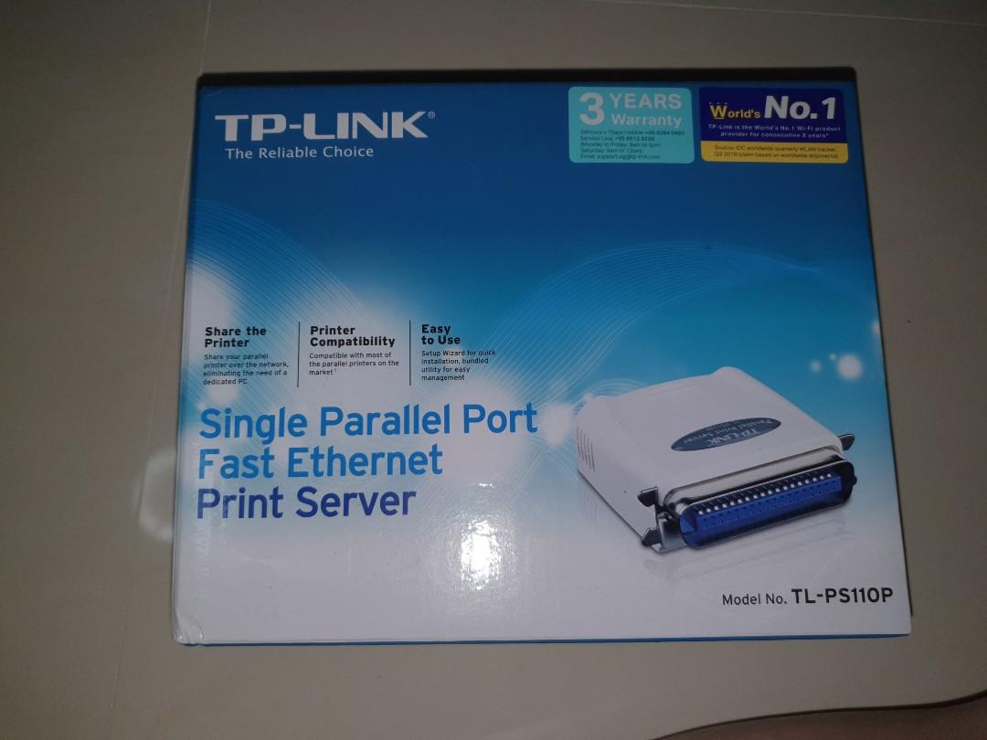 TP-Link TL-PS110P parallel port print server, Computers & Tech ...