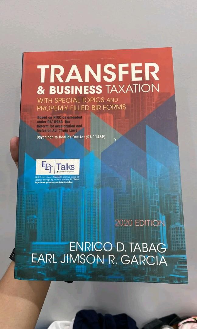 transfer taxation by tabag and garcia 2020, Hobbies & Toys, Books ...