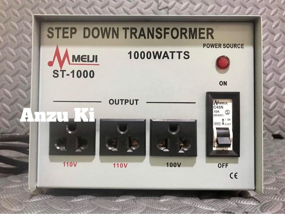Transformer / Meiji Step Down Transformer 1000 Watts, Furniture & Home ...