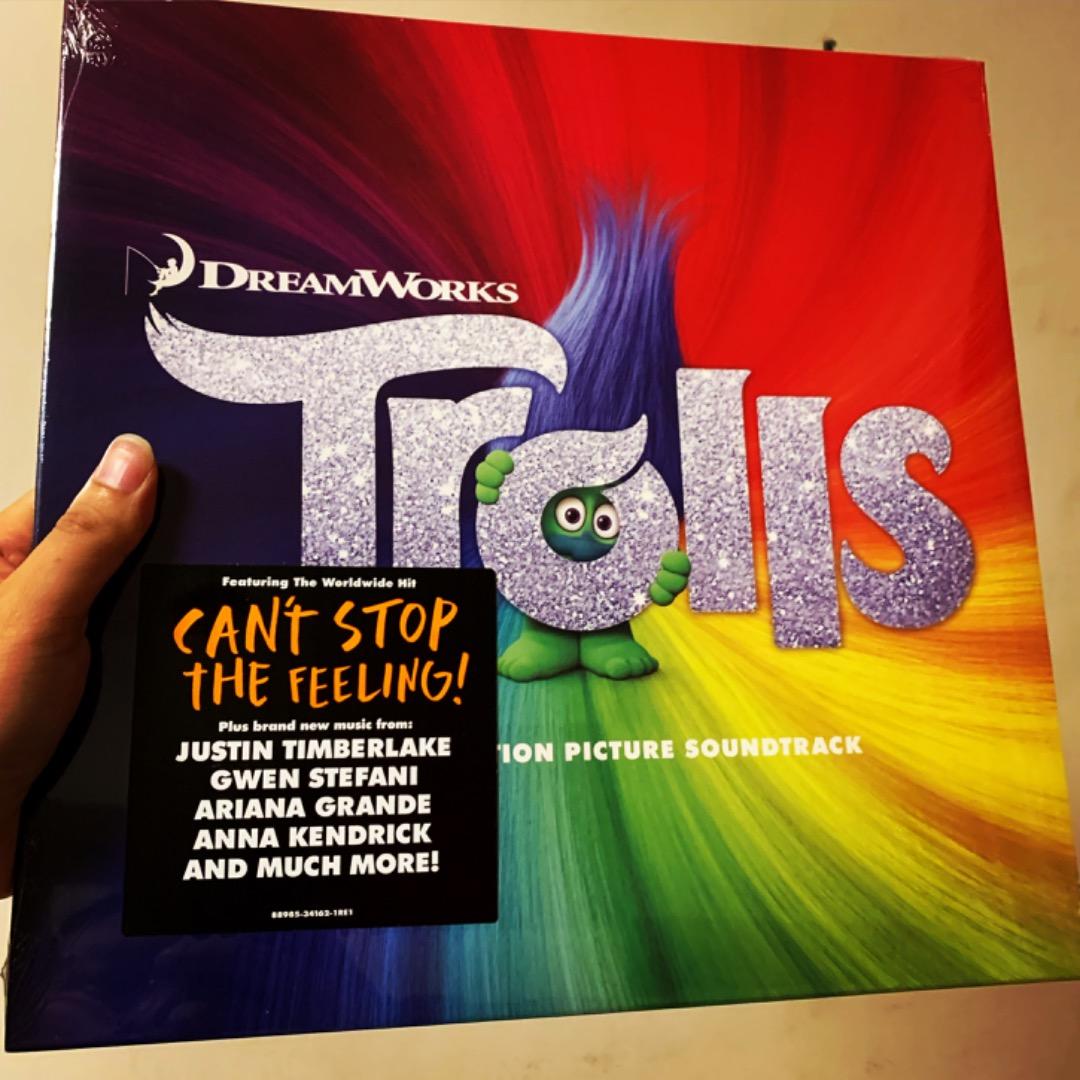 Trolls soundtrack, 興趣及遊戲, 音樂、樂器 & 配件, 音樂與媒體 - 黑膠碟 - Carousell