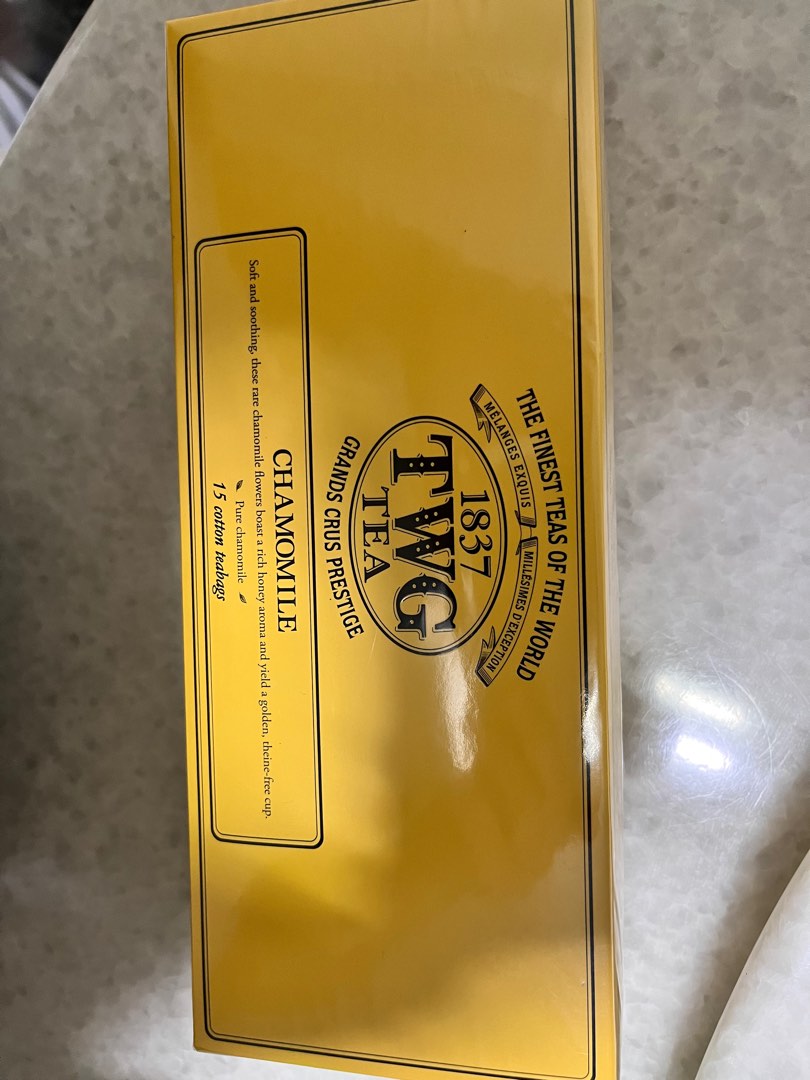 TWG Camomile Tea Bags, Food & Drinks, Beverages on Carousell
