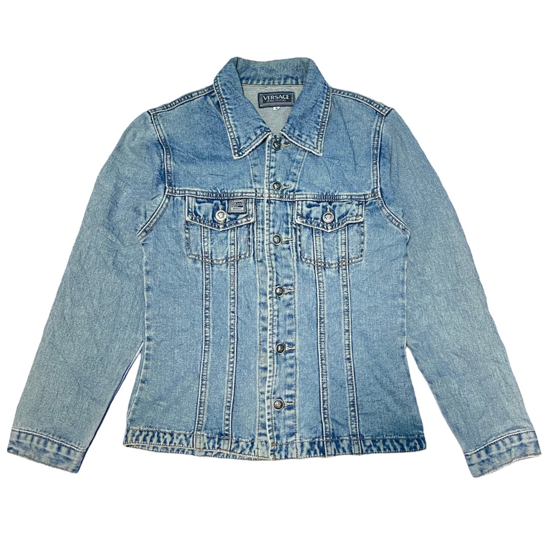 VERSACE WOMENS DENIM JACKET, Women's Fashion, Coats, Jackets and ...