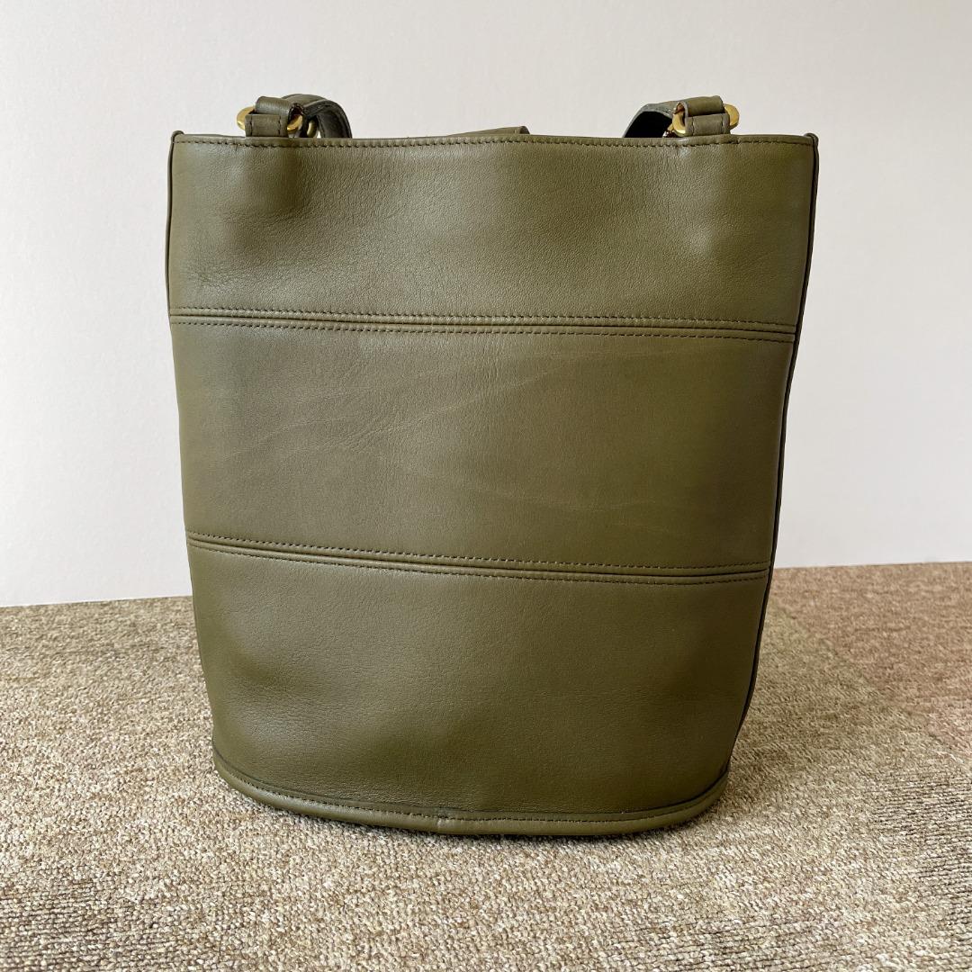 Vintage COACH Tribeca Olive Green Bucket Tote, Vintage COACH Green ...