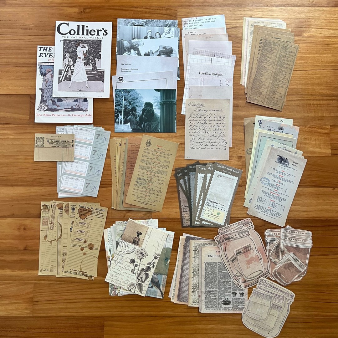 Vintage Ephemeral For Scrapbook & Journal, Hobbies & Toys, Stationery ...