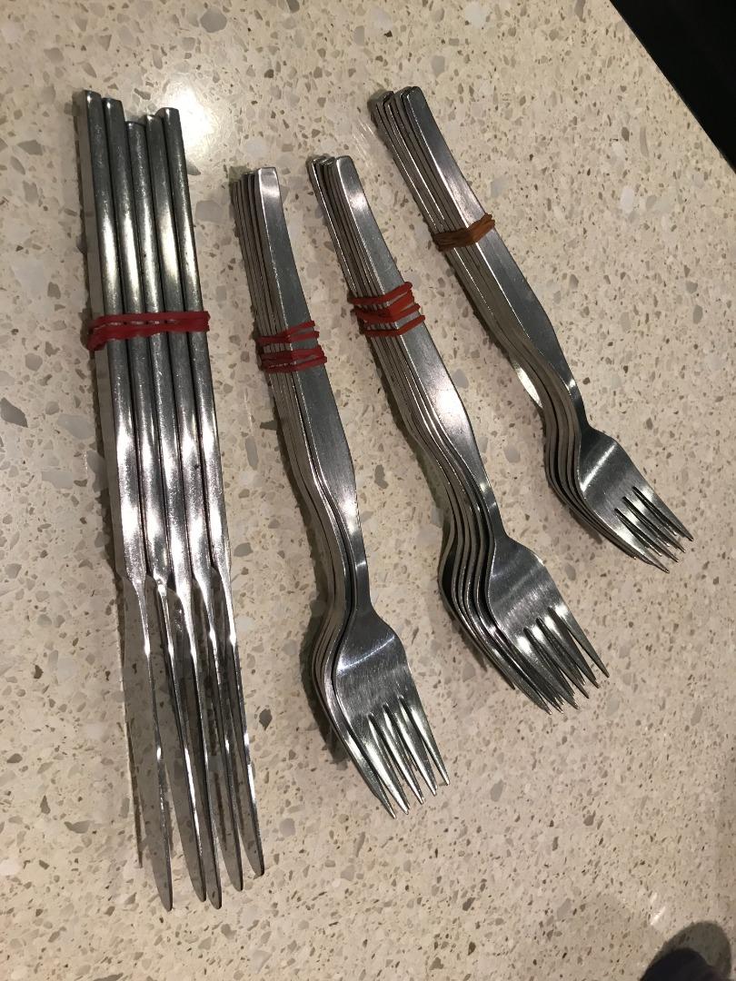 Vintage Greek Olympic Airline Forks Knives - stainless steel, Furniture ...