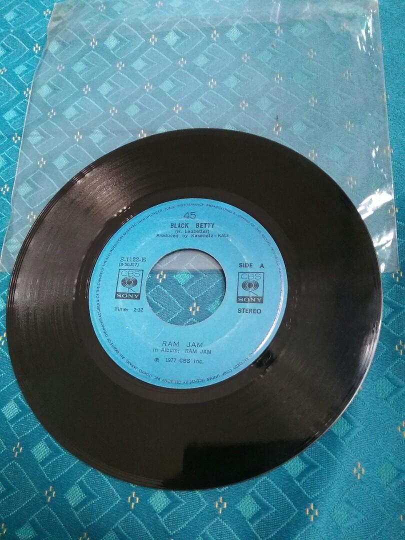 VINYL 45rpm RAM JAM- Black Betty, Hobbies & Toys, Music & Media, Vinyls ...