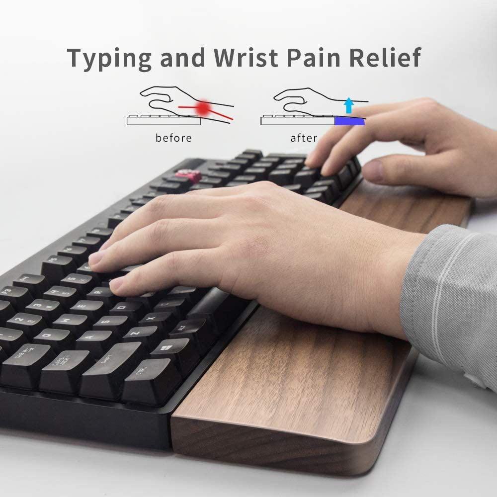 Walnut Wood Keyboard Wrist Rest/ Palm Rest, Computers & Tech, Parts ...
