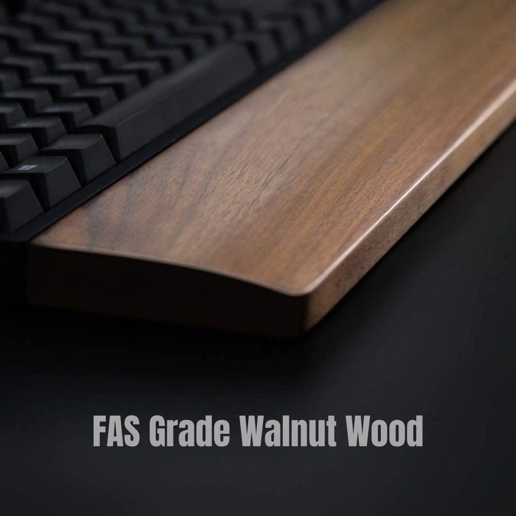 Walnut Wood Keyboard Wrist Rest/ Palm Rest, Computers & Tech, Parts ...