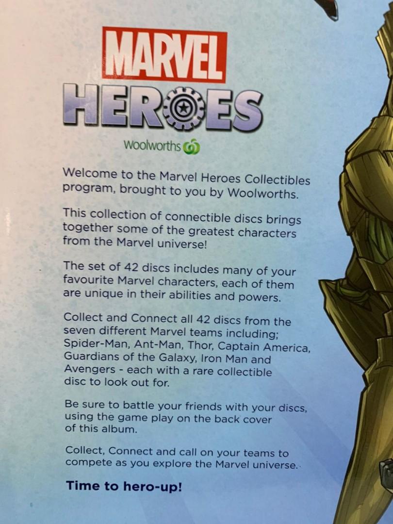 Woolworths marvel heroes collectibles disc, Hobbies & Toys, Toys ...