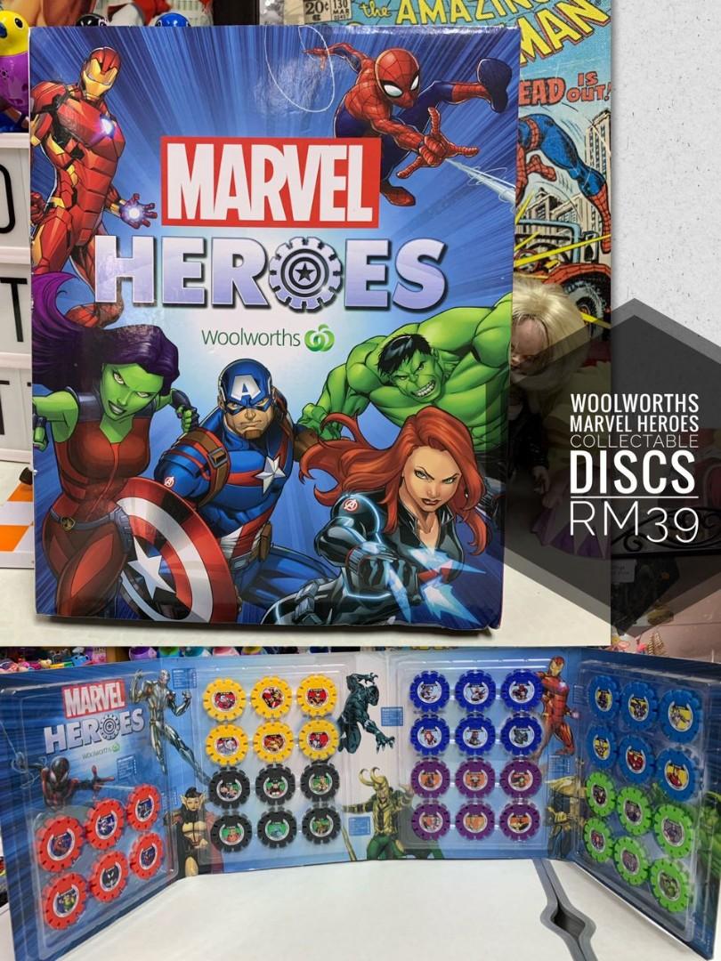 Woolworths marvel heroes collectibles disc, Hobbies & Toys, Toys ...
