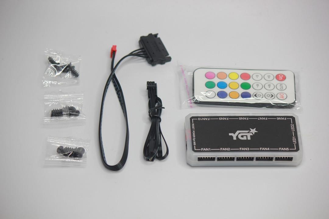YGT ARGB FAN 1258 ROMANTIC, 6-PIN 3-IN-ONE FAN with REMOTE CONTROLLER ...