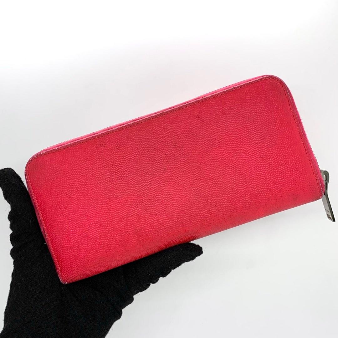 YVES SAINT LAURENT NEON PINK ZIP WALLET 227025966 ], Luxury, Bags ...