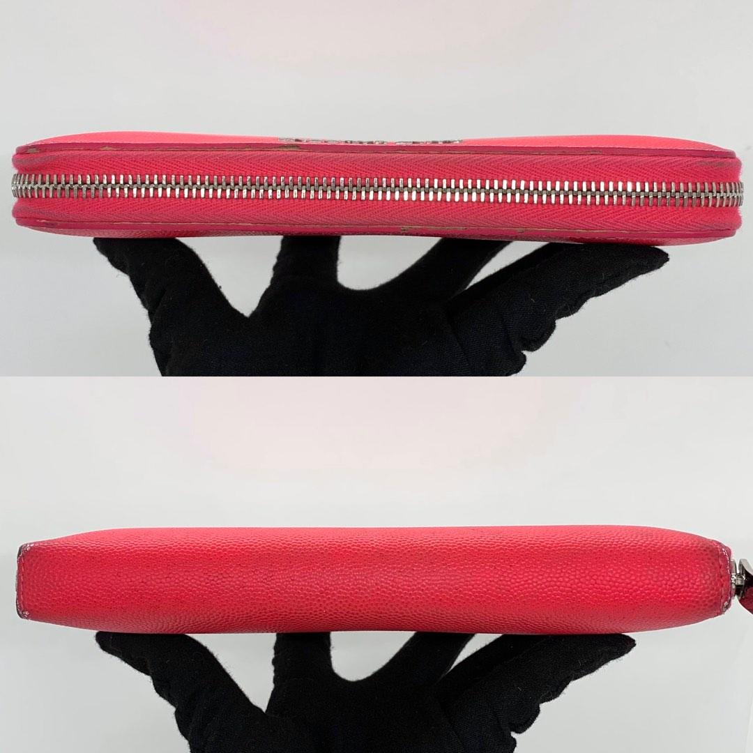 YVES SAINT LAURENT NEON PINK ZIP WALLET 227025966 ], Luxury, Bags ...