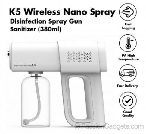 2022 New Model Nano Spray Gun Sanitizer Disinfection Mist Machine Atomizer Disinfectant ...