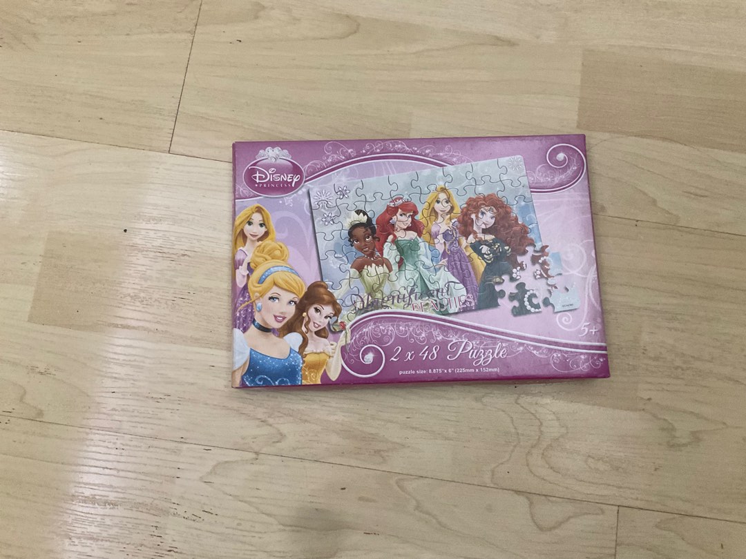 2 Different Disney Princess Puzzles, Hobbies & Toys, Toys & Games on ...