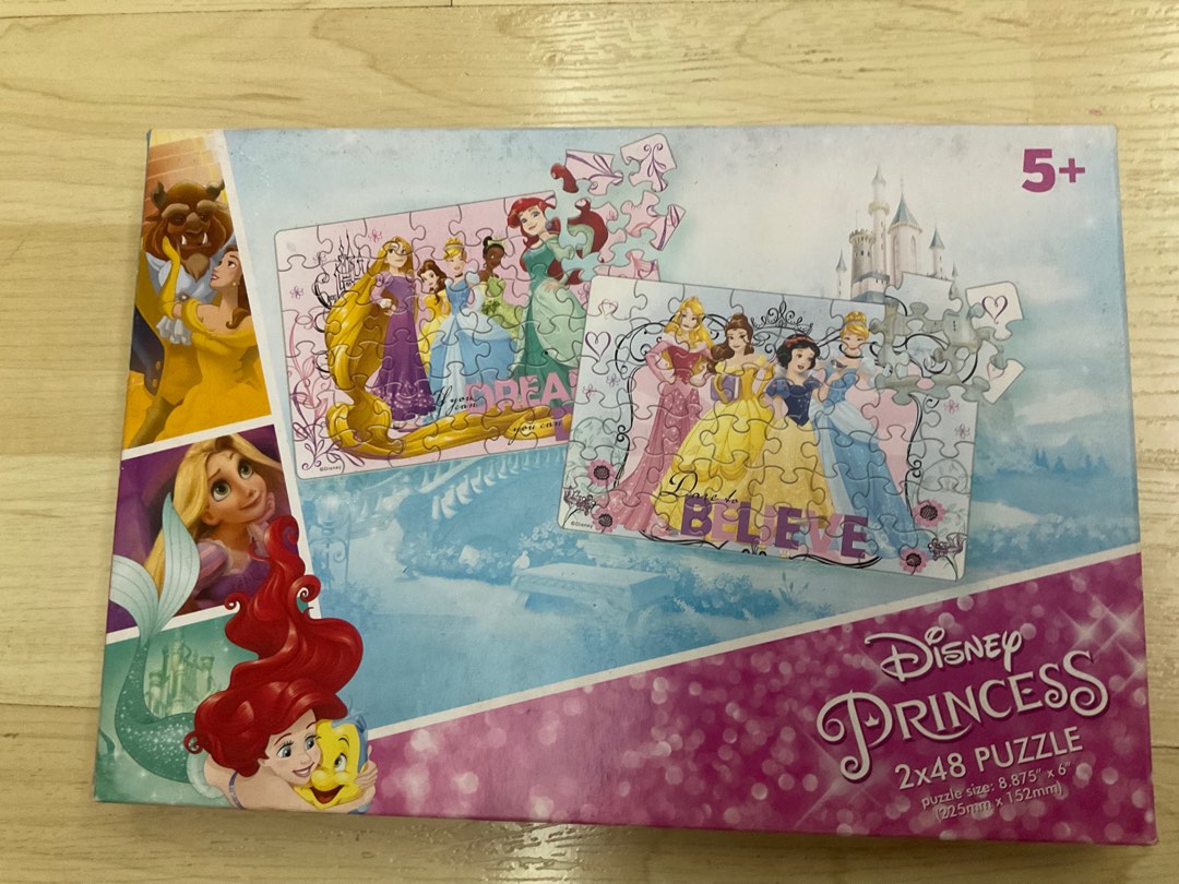 2 Different Disney Princess Puzzle, Hobbies & Toys, Toys & Games on ...