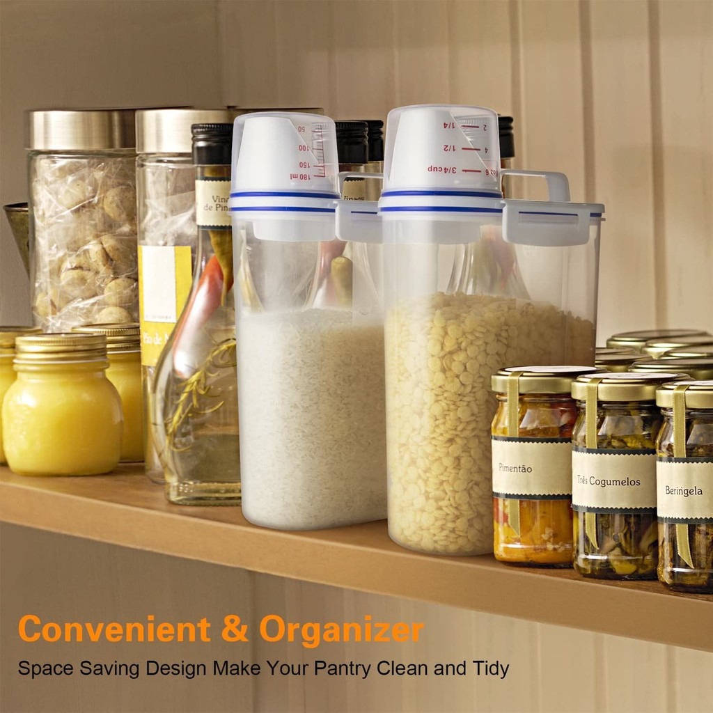 2KG/4KG/6KG Cereal Storeage Container/Rice Storage Container/Dispenser ...