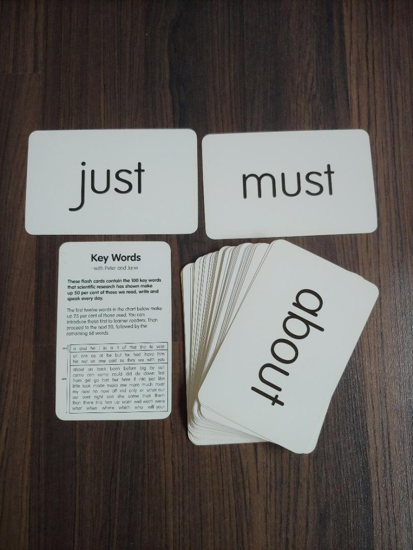 50 Key Words with Peter & Jane flash cards, Hobbies & Toys, Books ...
