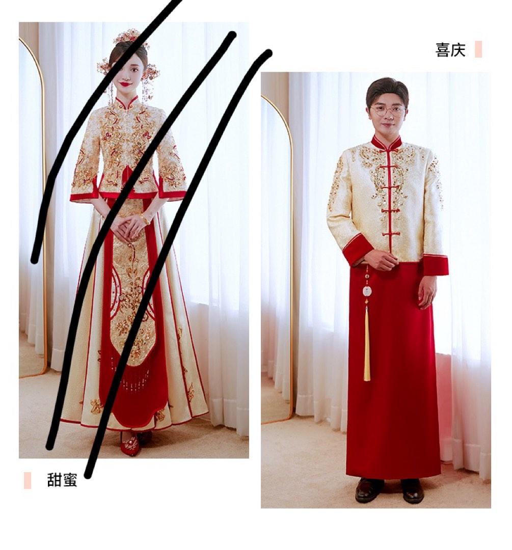 秀禾 / Kua - wedding suits for men only, Men's Fashion, Tops & Sets, Sets ...