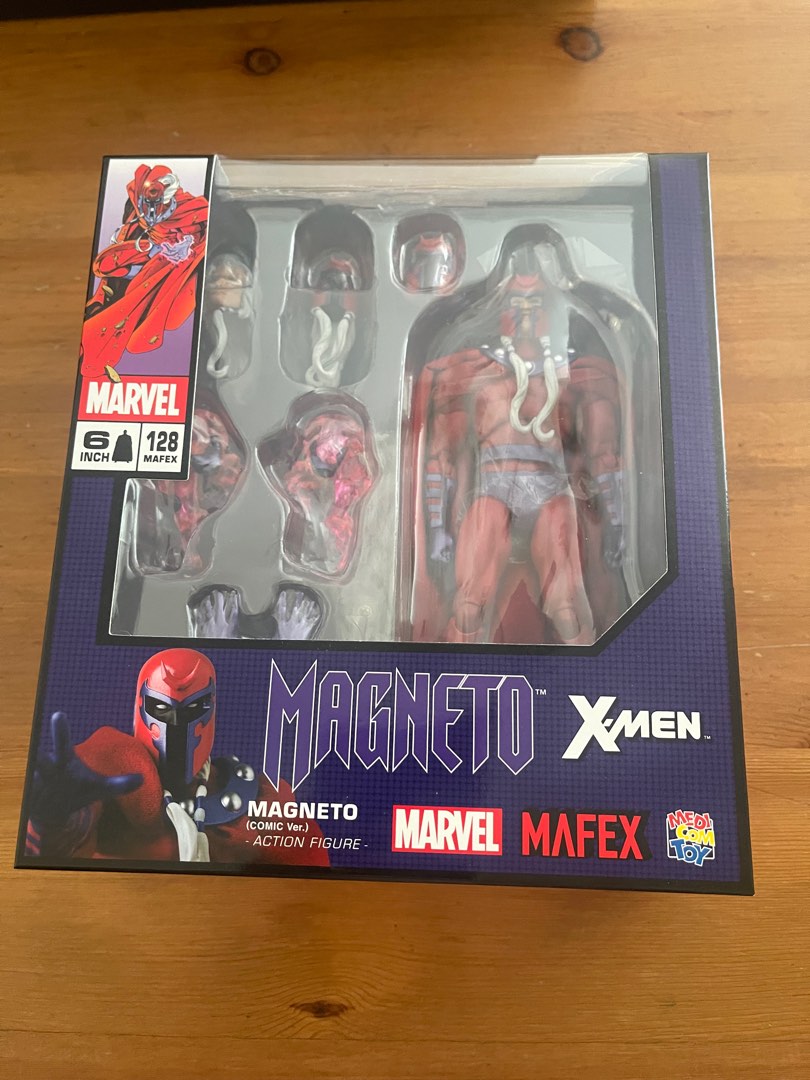 全新現貨 - Mafex No 128 Magneto 磁力王 (Comic Ver.) Medicom X Men, 興趣及遊戲, 玩具 ...