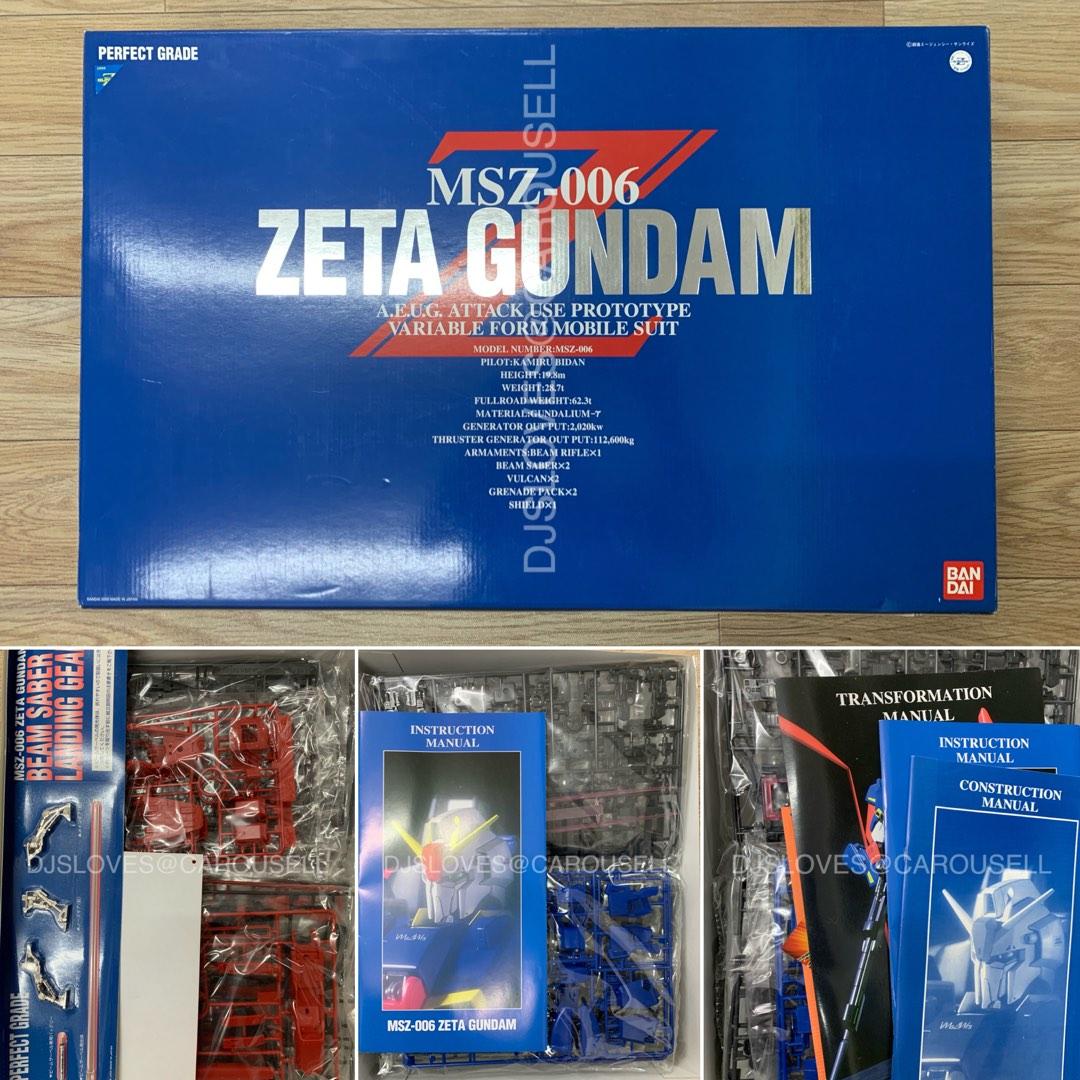 現 全新 PG Z gundam zeta perfect grade 初回限定版 機動戰士 高達 1:60 萬代 模型 , 興趣及遊戲, 玩具 & 遊戲類 - Carousell