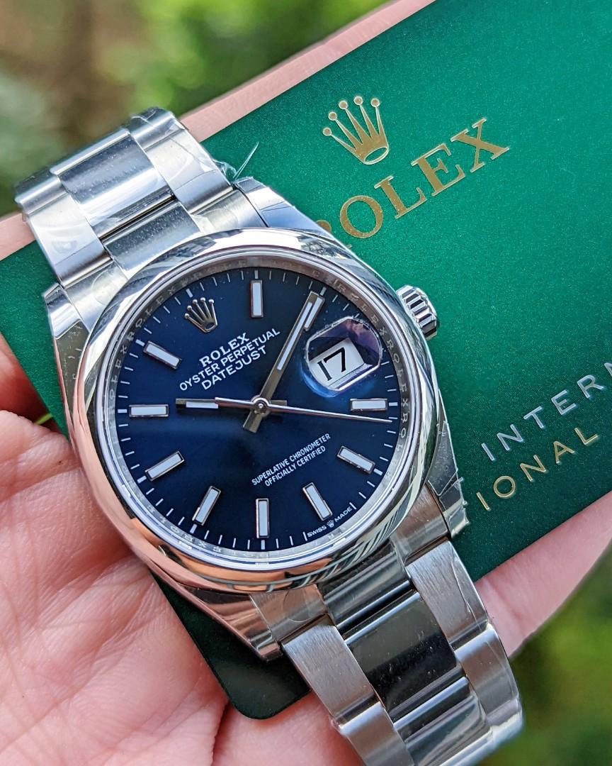 [ SEP/2022 ] BNIB Rolex 126200 Blue Dial Datejust 36mm DJ36, Luxury ...