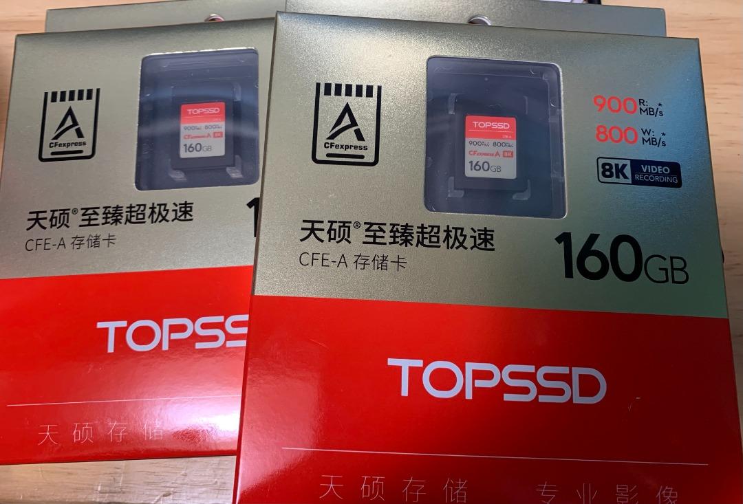 現貨全新天碩 Topssd CFexpress Type A CFE-A 160GB, 手提電話, 電話及其他裝置配件, 記憶卡 - Carousell