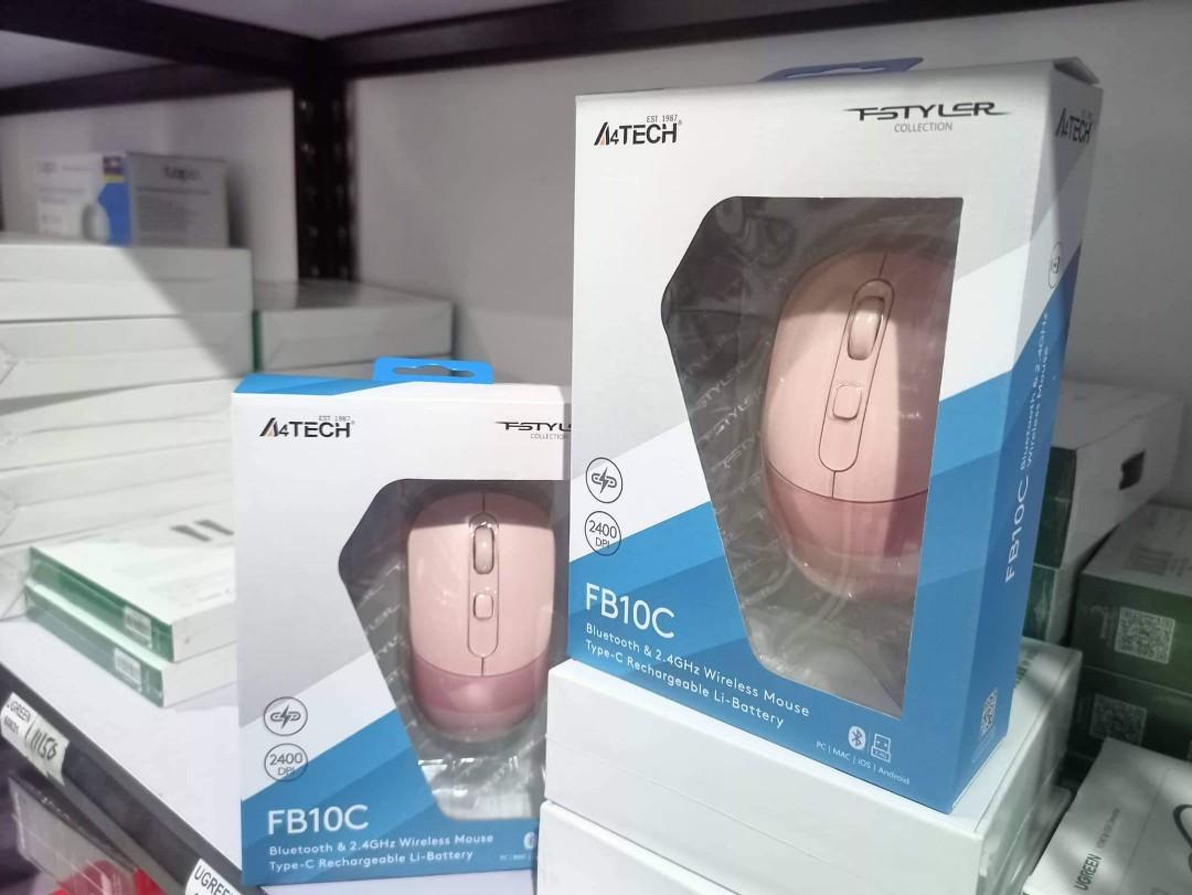 A4Tech Fstyler FB10C Rechargeable Bluetooth & 2.4ghz Wireless Mouse ...