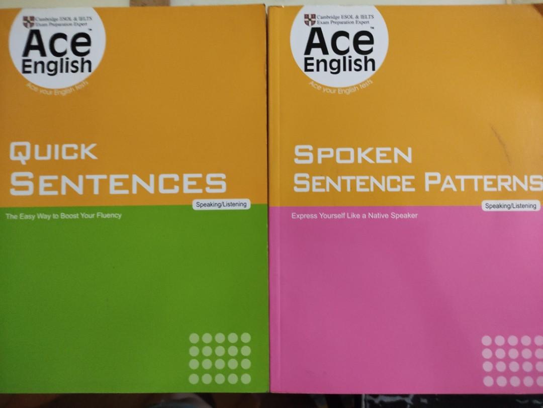 ACE English - Spoken sentence patterns and Quick sentences for speaking ...