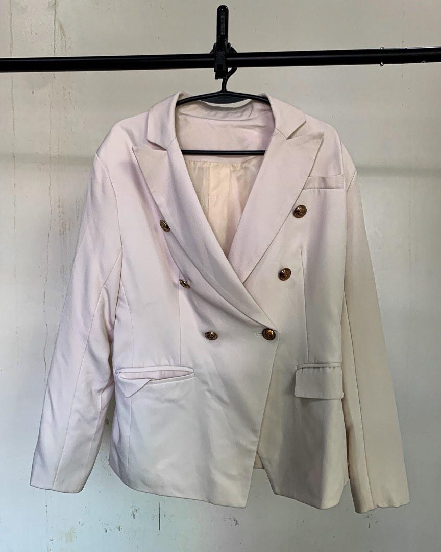 Apricot oversized blazer, Women's Fashion, Coats, Jackets and Outerwear ...