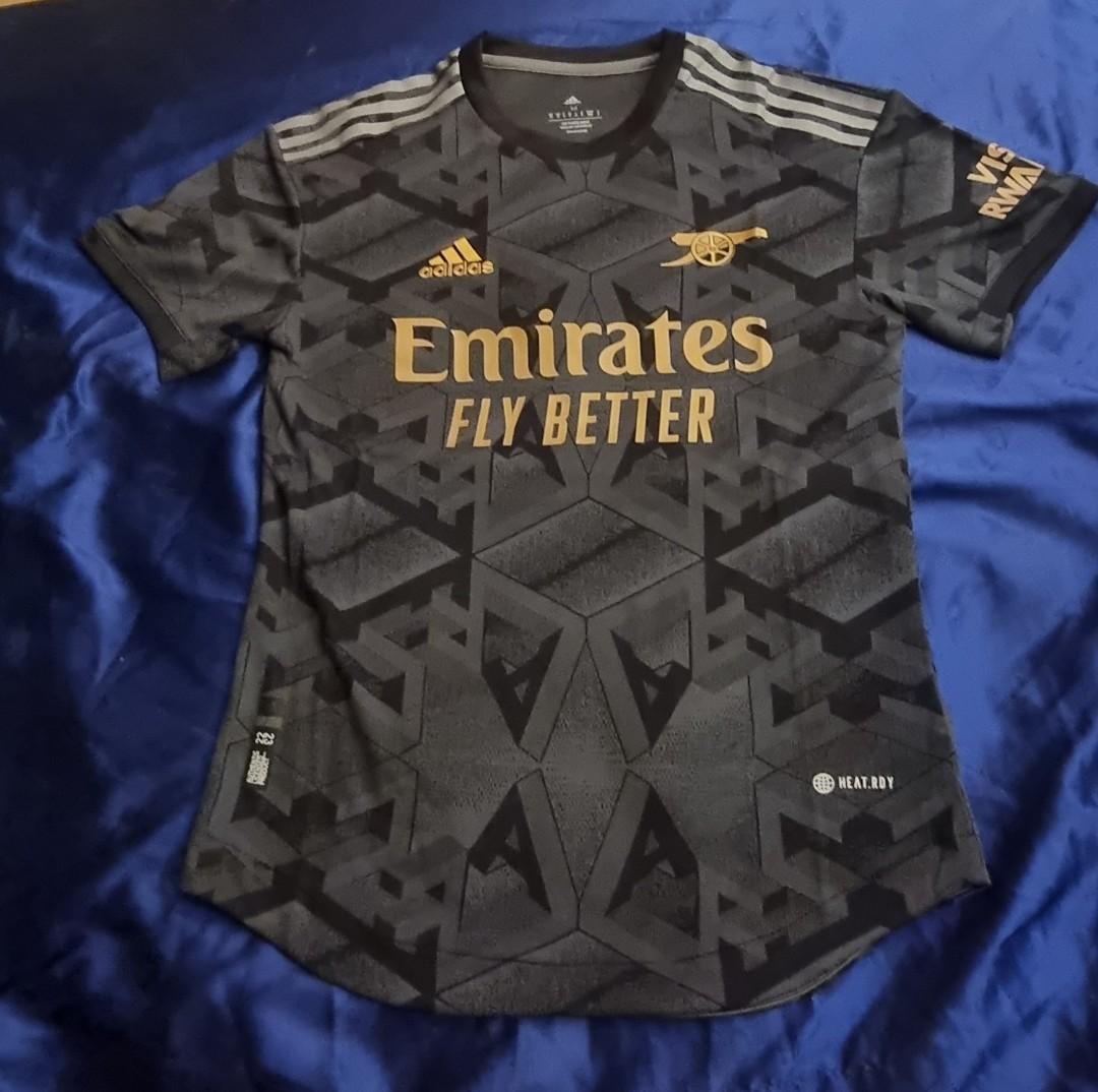 Arsenal black away kit Player Version, Men's Fashion, Activewear on ...