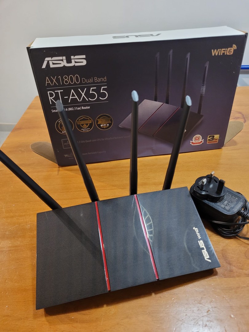 ASUS RT-AX55, 電腦＆科技, 電腦周邊及配件, Wifi及上網相關產品 - Carousell