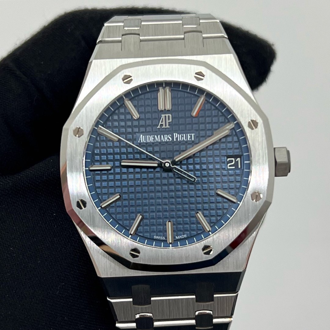 Audemars Piguet Royal Oak 15500ST Blue dial, Luxury, Watches on Carousell