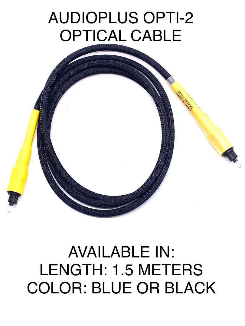 AUDIOPLUS OPTI-2 OPTICAL FIBER CABLE, Audio, Portable Audio Accessories ...